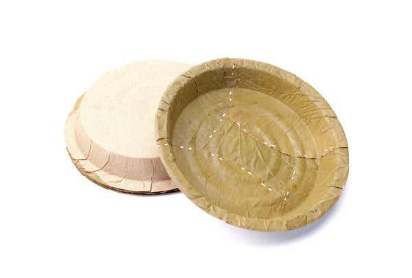Sal Leaf Disposable Plates 8"/20 cm (Vistaraku/Pattal Leaf Plates ...